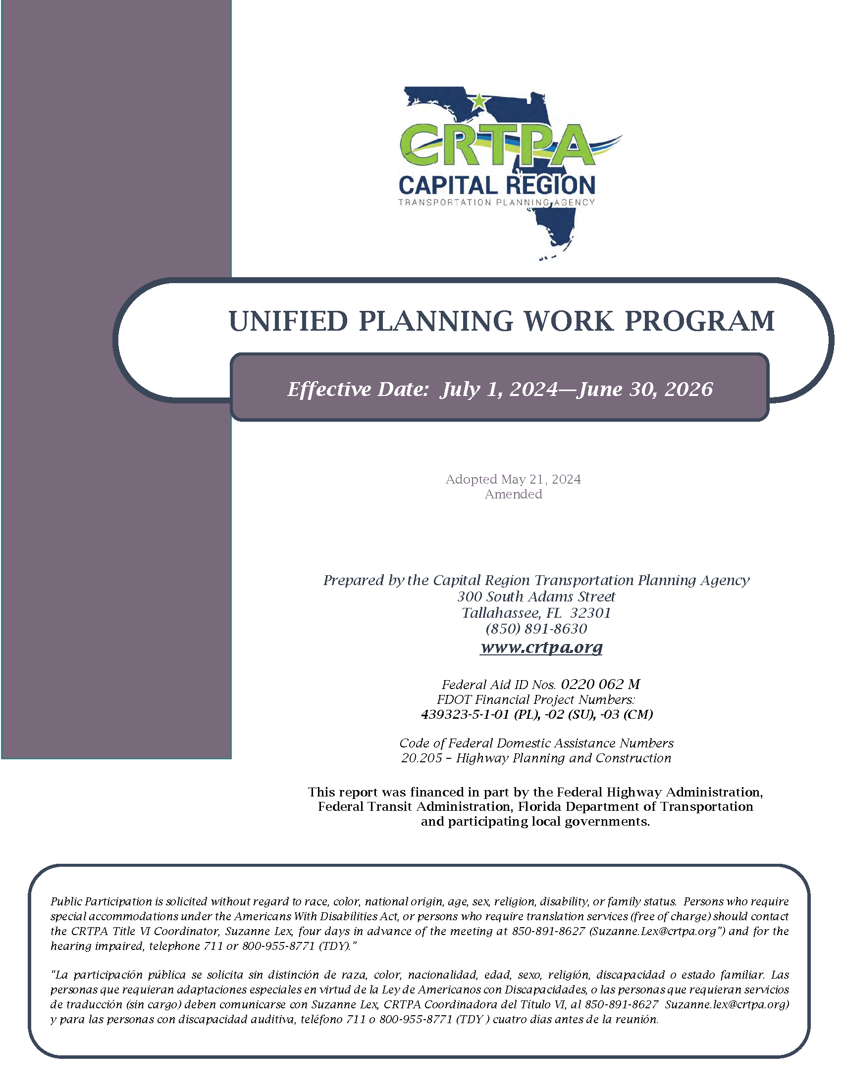 CRTPA | Capital Region Transportation Planning Agency